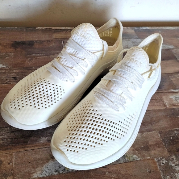CROCS | Shoes | Crocs Literide White Shoes Sneakers | Poshmark